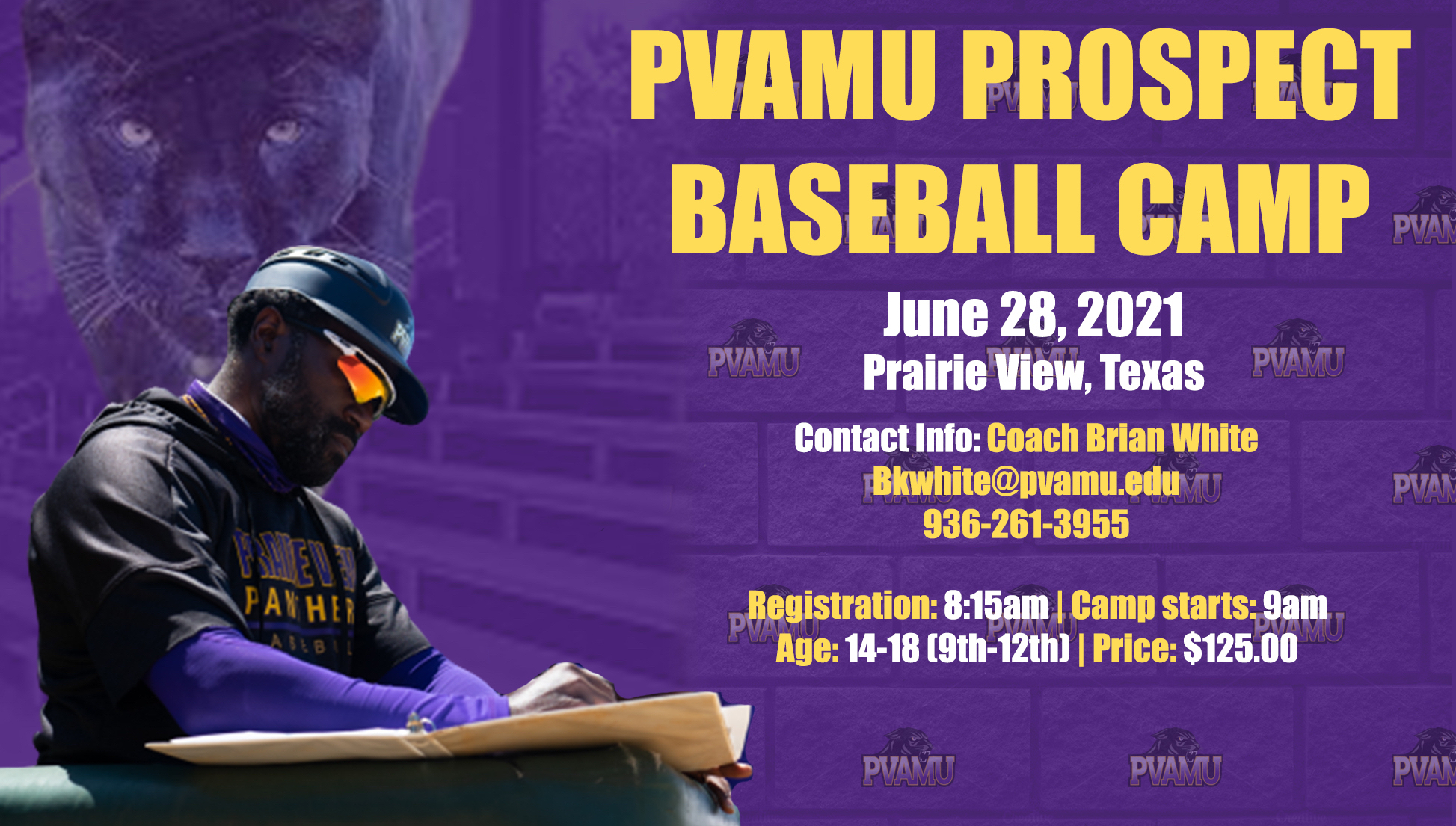 Prairie View Panthers Ticketing - PVAMU Baseball Camp
