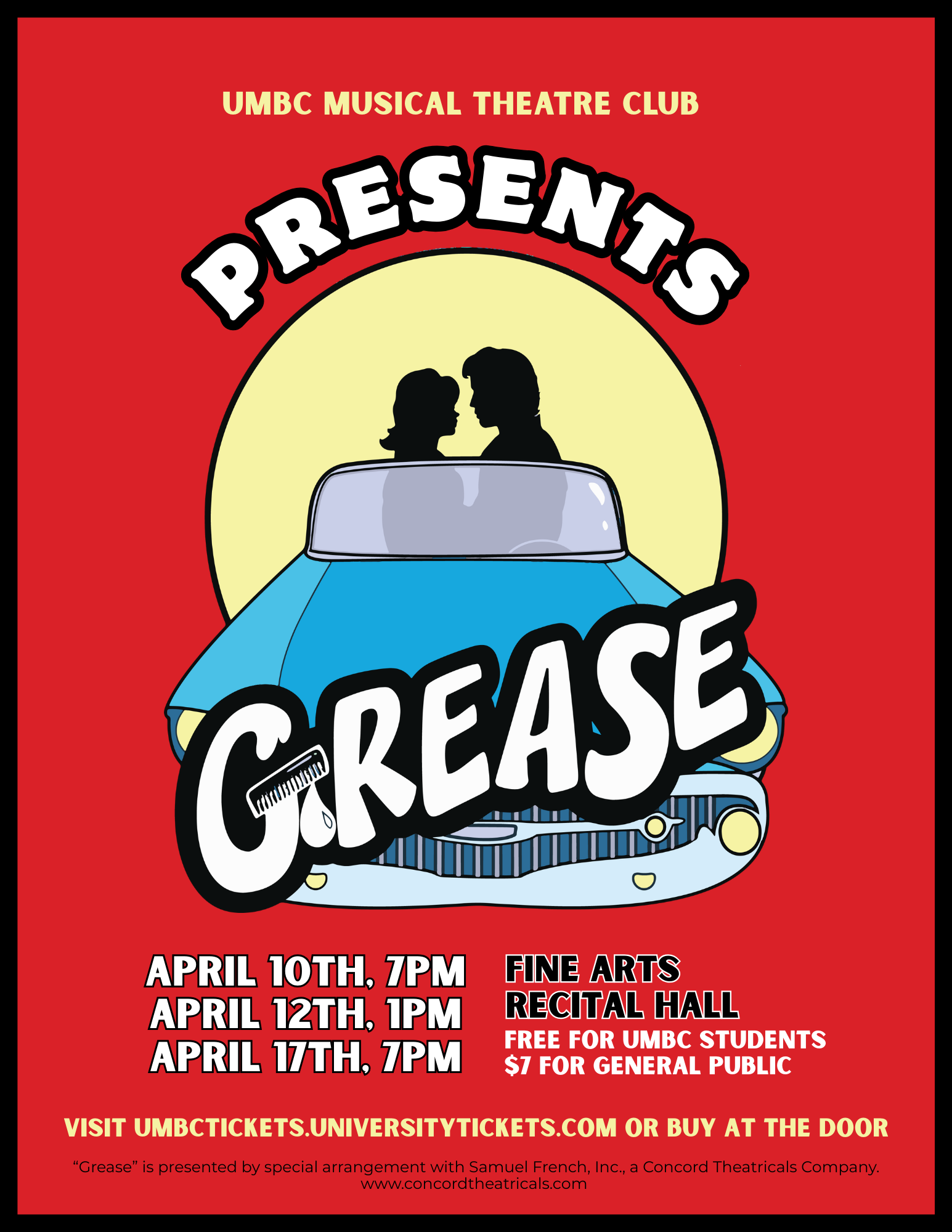UMBCTickets - MTC Spring Musical: Grease