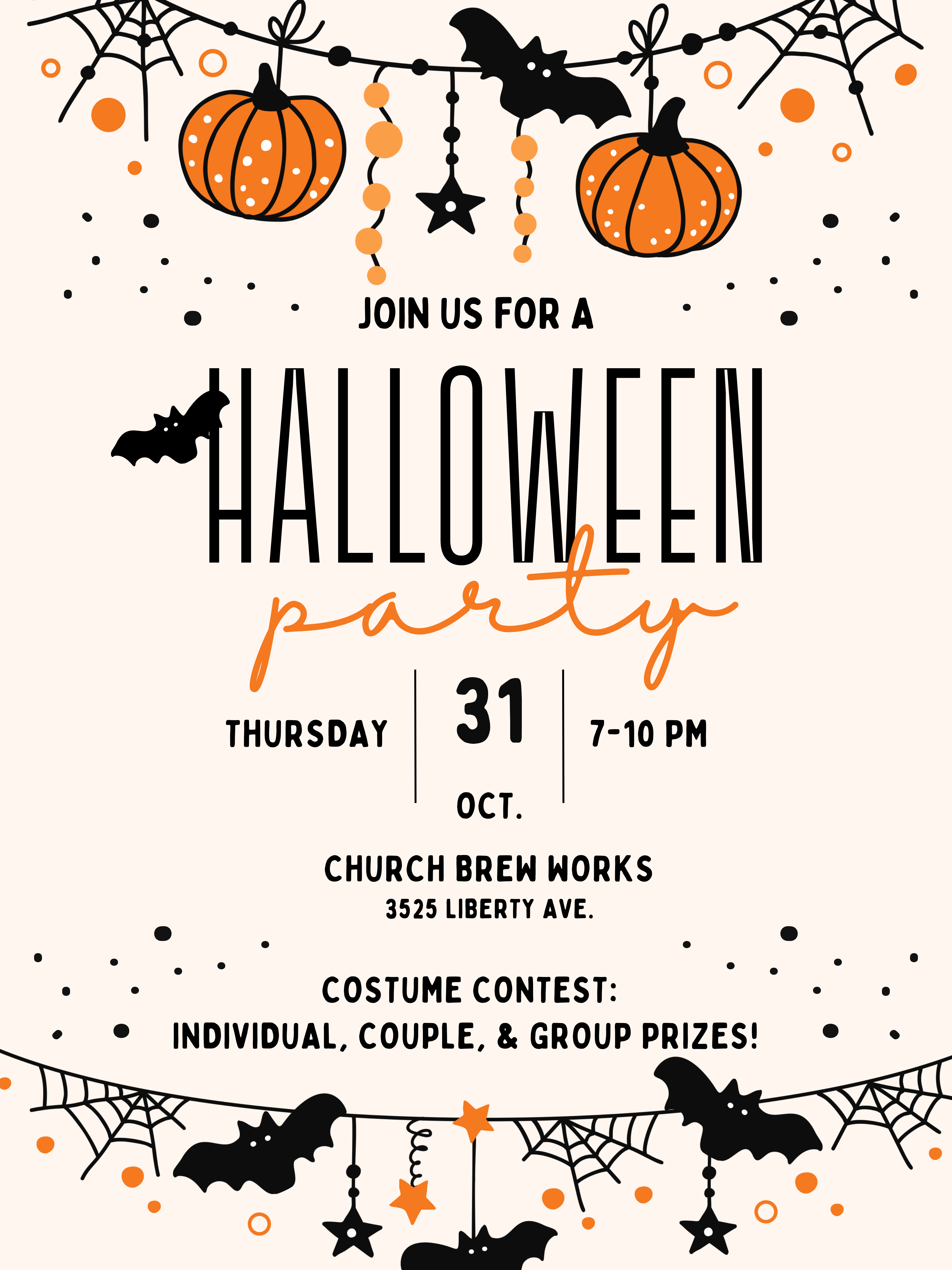 CarnegieMellonTickets - GSA Halloween Party @ Church Brew Works