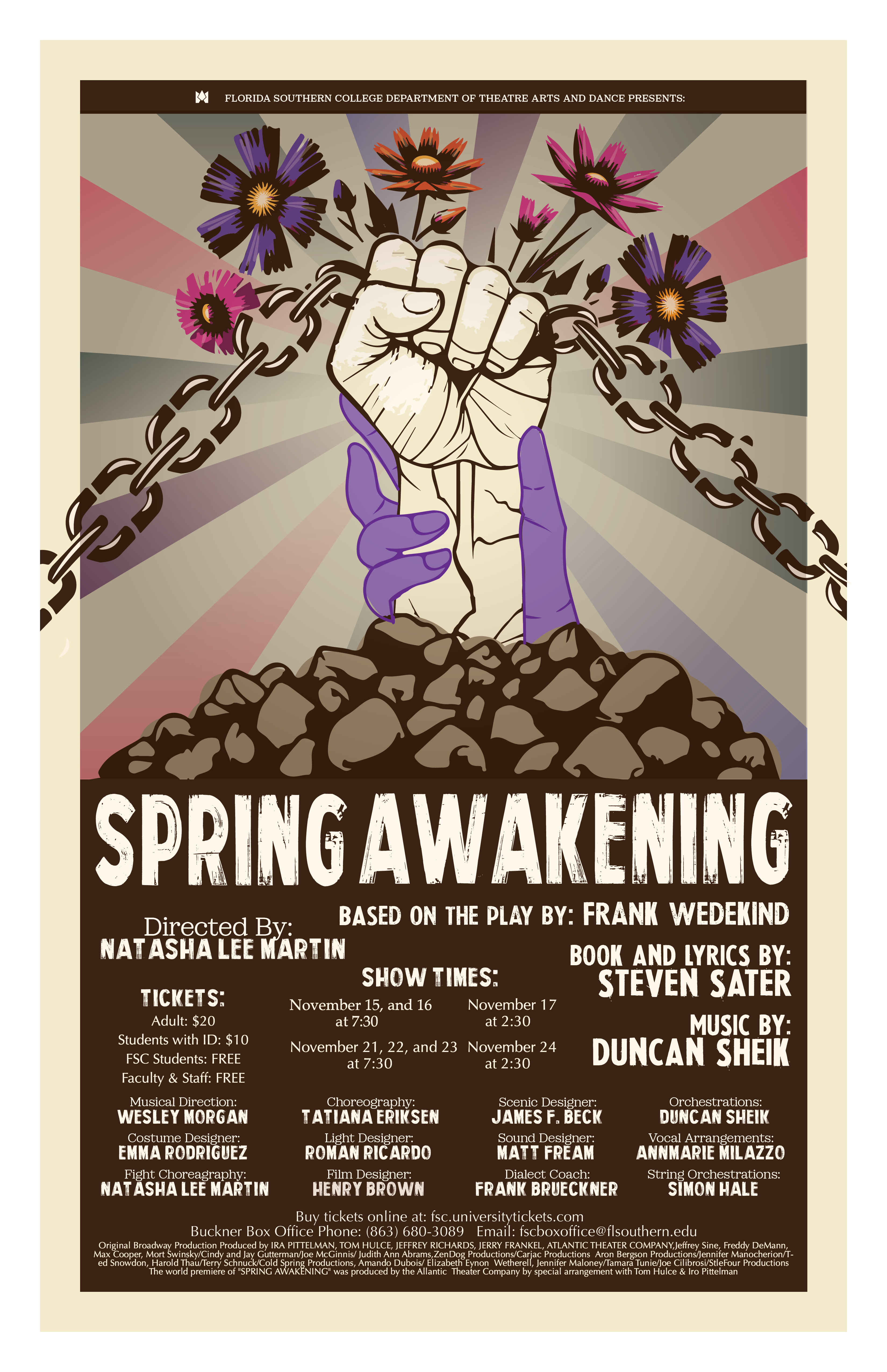FL Southern College | Ticketing - Spring Awakening