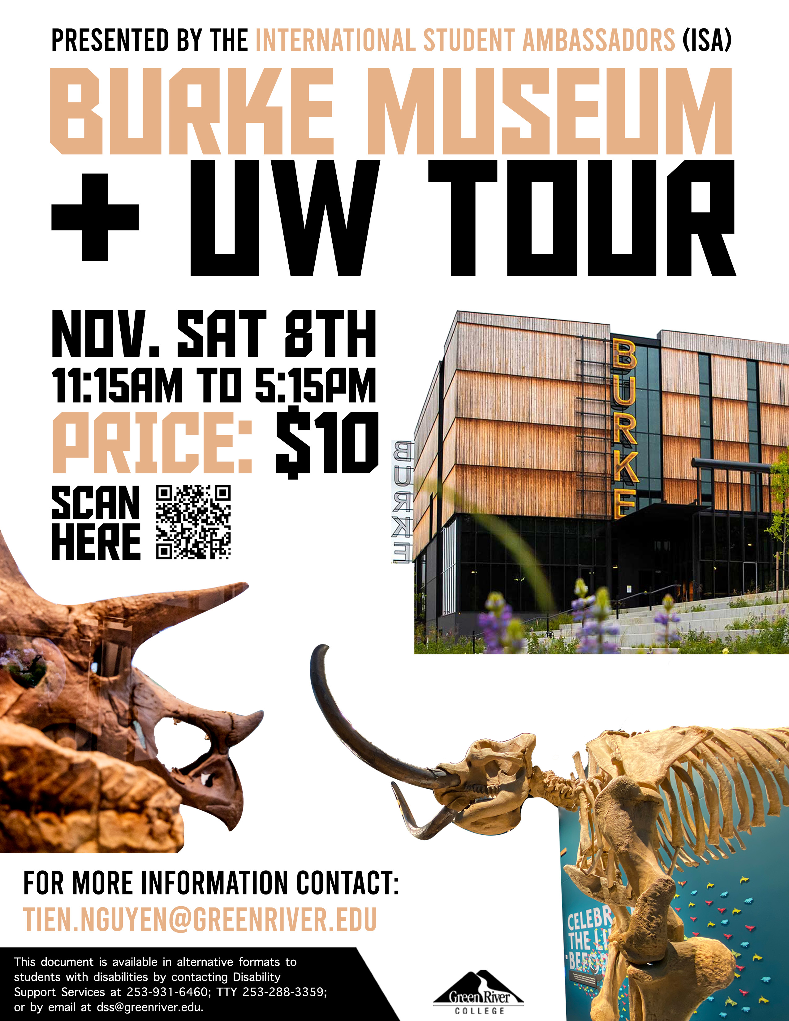 Green River College | Student Life Ticketing - Burke Museum + UW Campus ...