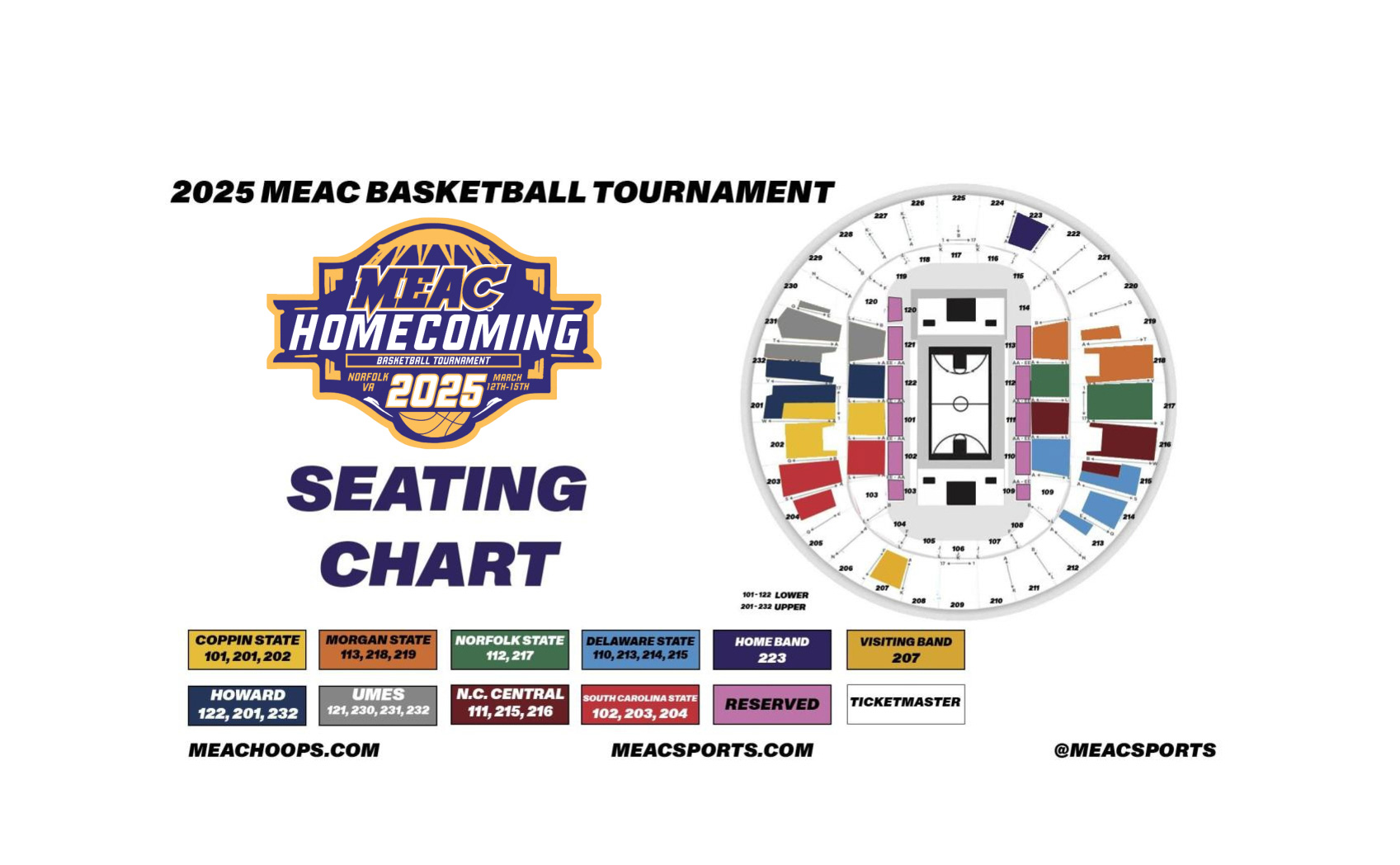 Howard University | Athletics Ticketing - 2025 MEAC TOURNAMENT (Section ...