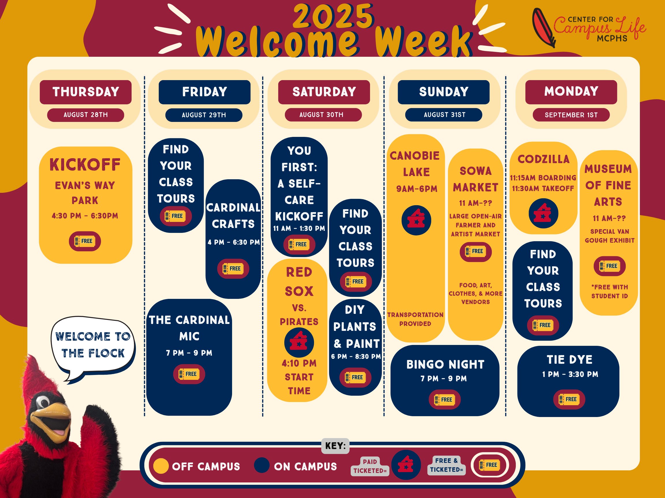 MCPHS | Ticketing - MCPHS Boston Welcome Week 2025