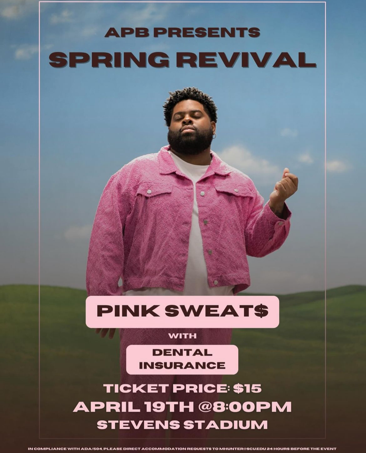 SCU Center for Student Involvement | Ticketing - APB Concert: Pink Sweat$