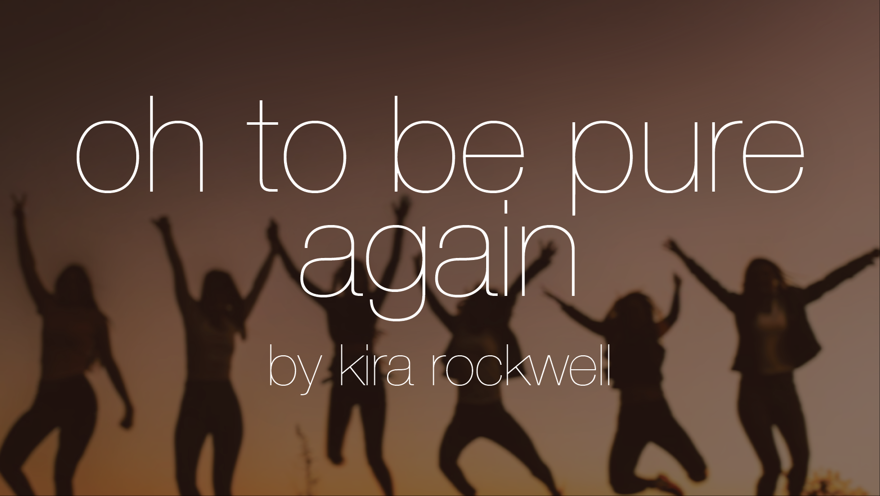 txstatepresents - THEATRE: oh to be pure again | Directed by Caitlin ...