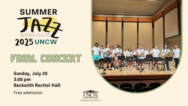 UNCW Arts | Ticketing - Summer Jazz Workshop Final Concert