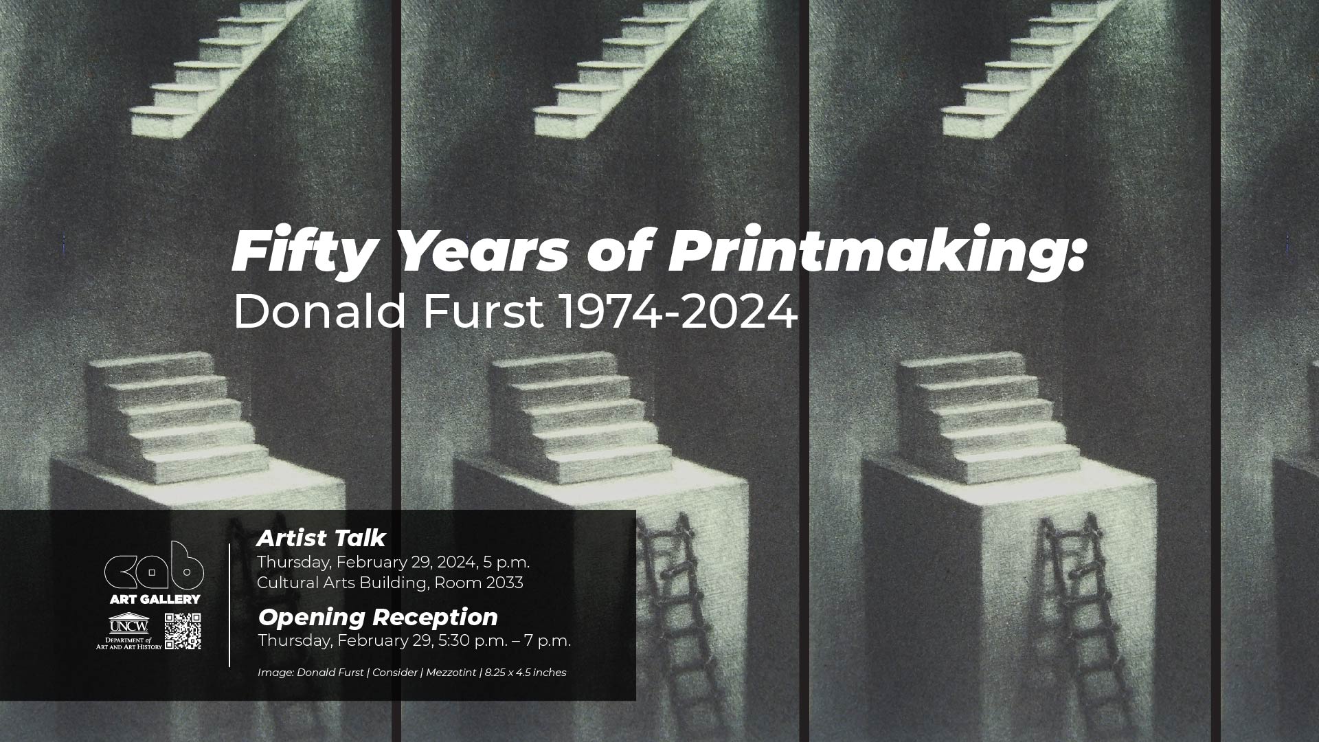 UNCW Arts | Ticketing - CAB Art Gallery Presents: Donald Furst “Fifty ...