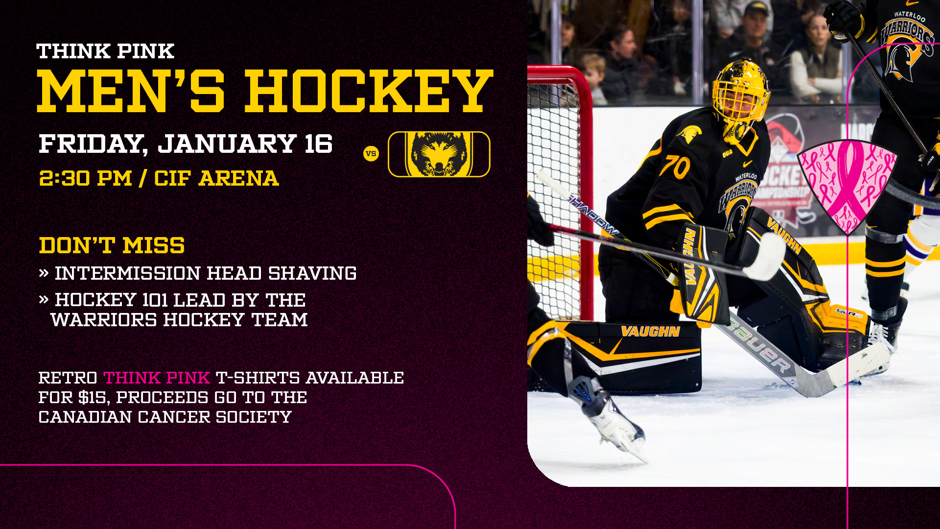 Waterloo Warrior Tickets - Warriors Men's Hockey vs Lakehead