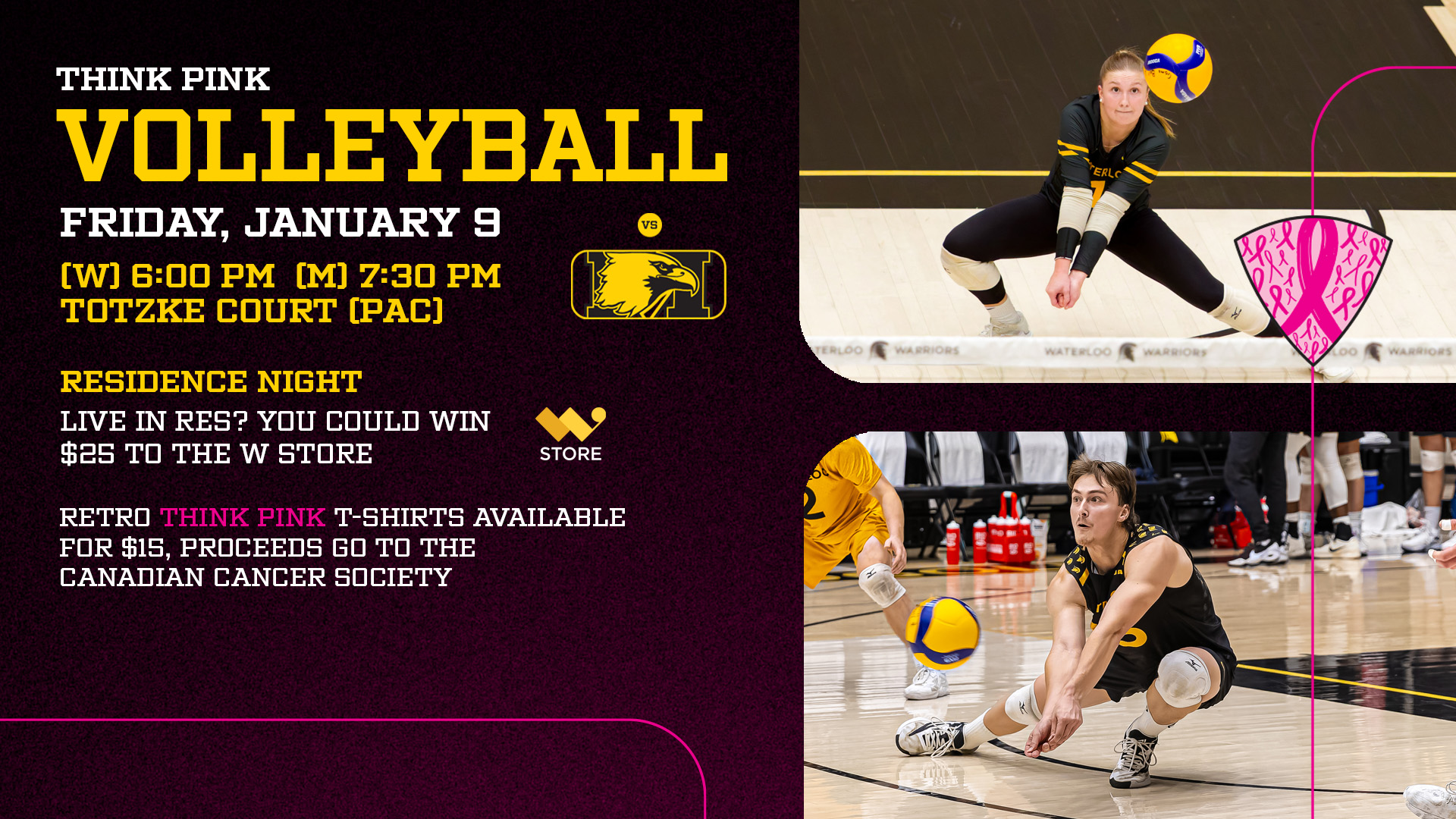 Waterloo Warrior Tickets - Warriors Volleyball vs McMaster